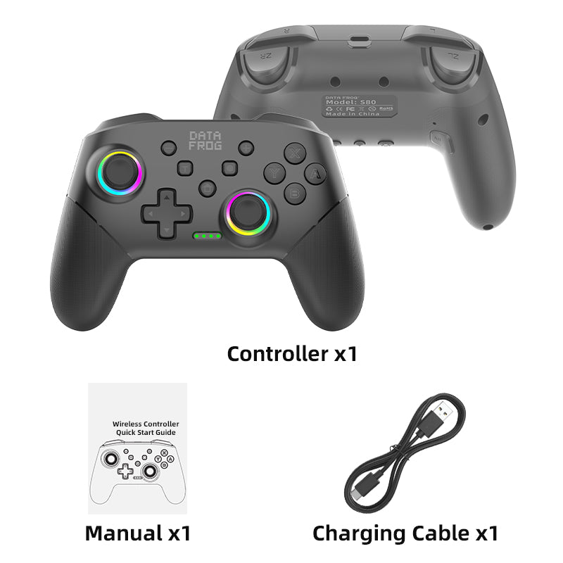 DATA FROG S80 Wireless Controller For Switch 2/Switch Lite/Switch Oled
