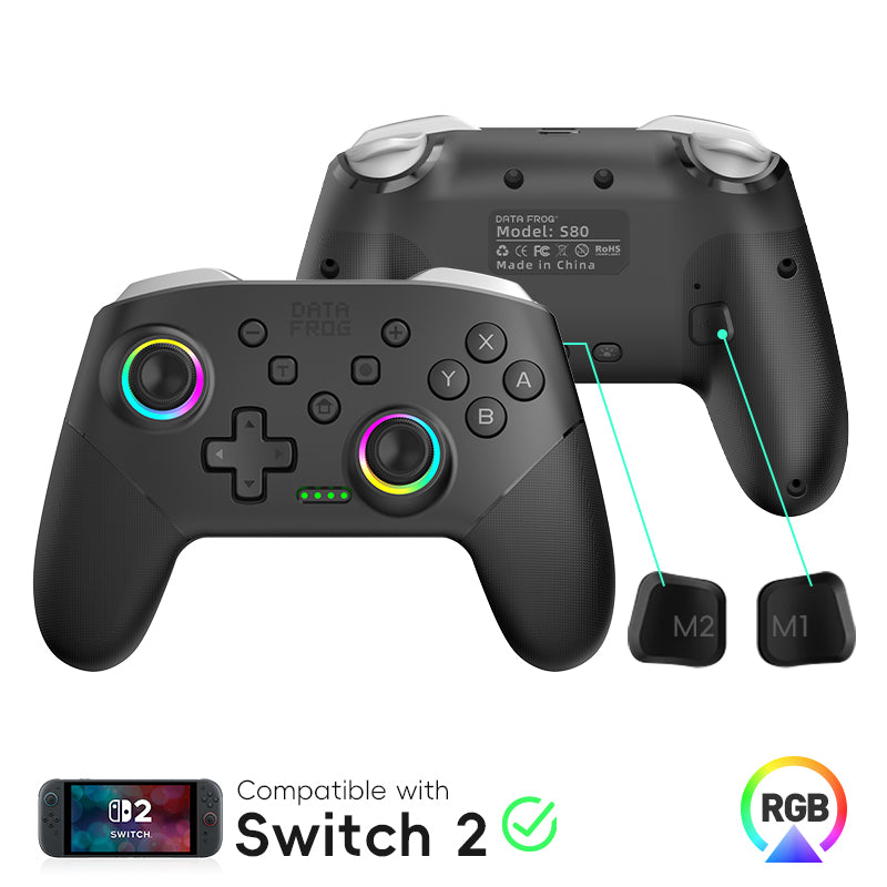 DATA FROG S80 Wireless Controller For Switch 2/Switch Lite/Switch Oled